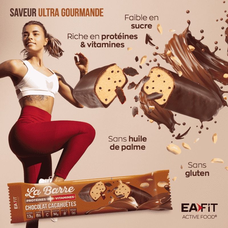 Ea-Fit La Barre Pro+Vit Choc/Cacah